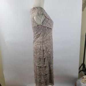 MARINA | Dresses | Marina Midi Length Slvless Lace Dress Lined Sz ...